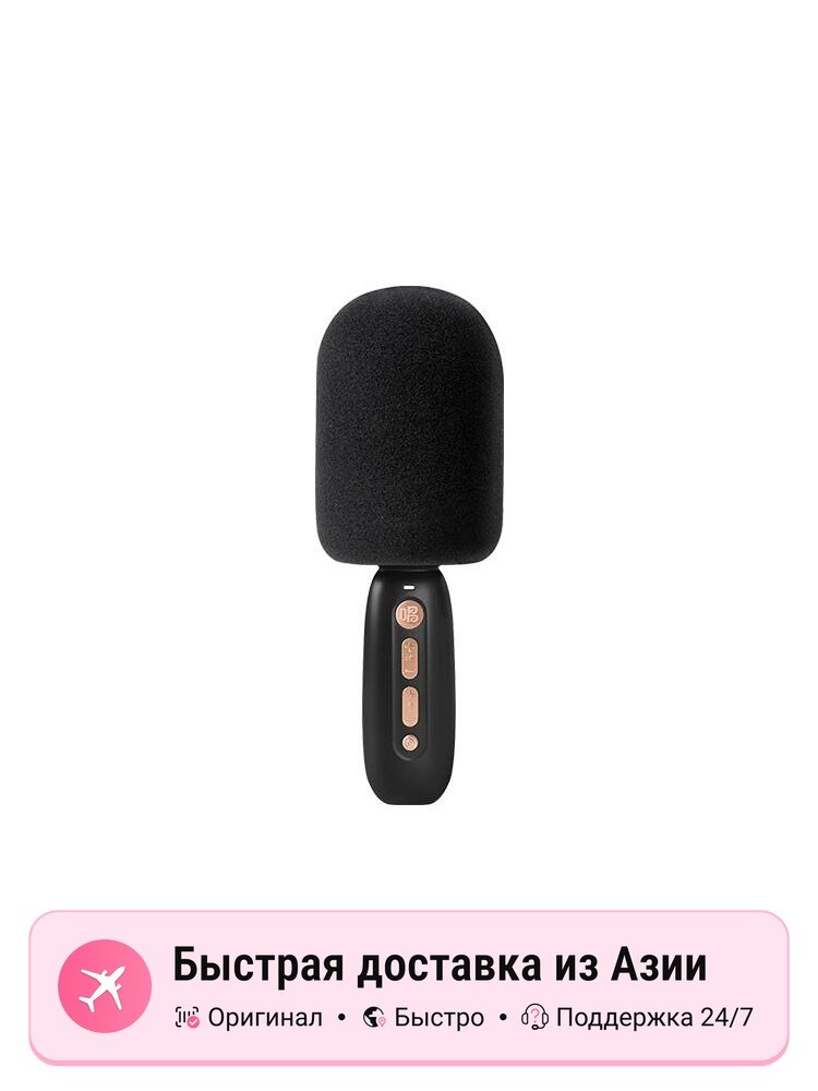 Микрофон беспроводной Sing C10 с аудиосистемой Bluetooth, черный