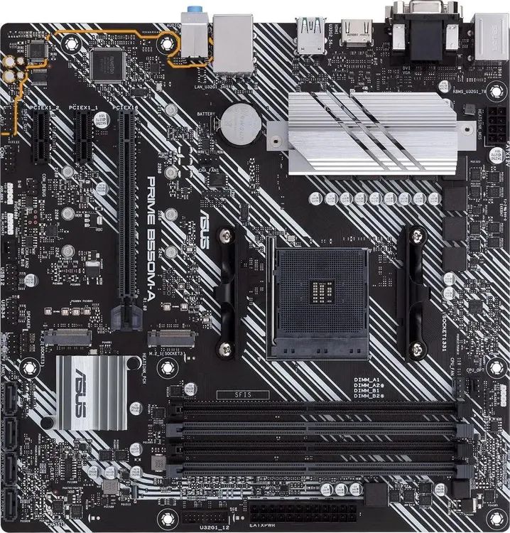 Материнская плата ASUS PRIME B550M-A/CSM, SocketAM4, AMD B550, mATX, Ret