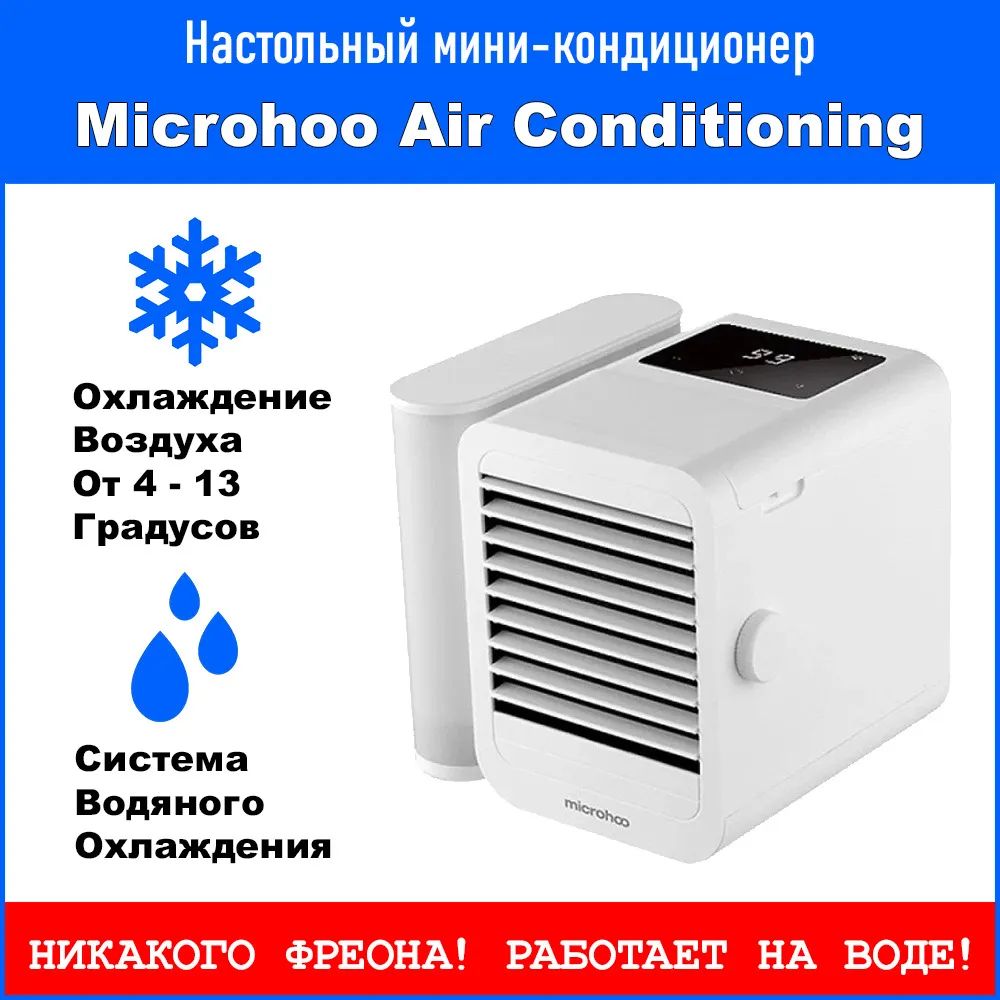 Настольный мини кондиционер Microhoo Personal Air Conditioning MH01R / Охладитель воздуха