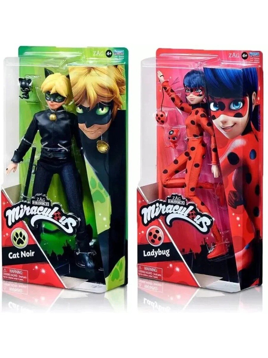 Игровой набор "Леди Баг и Супер-кот" из двух кукол 27 см , Miraculous , 50365