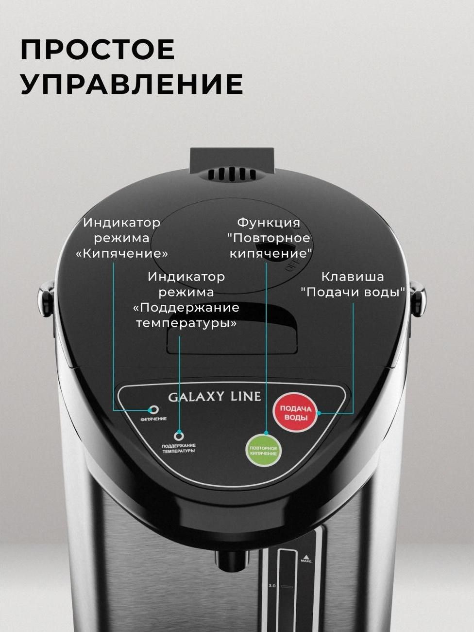 Термопот Galaxy LINE GL0617 — фото 1