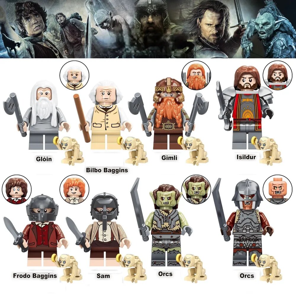 Минифигурки Властелин Колец / фигурки Хоббиты / конструктор lotr