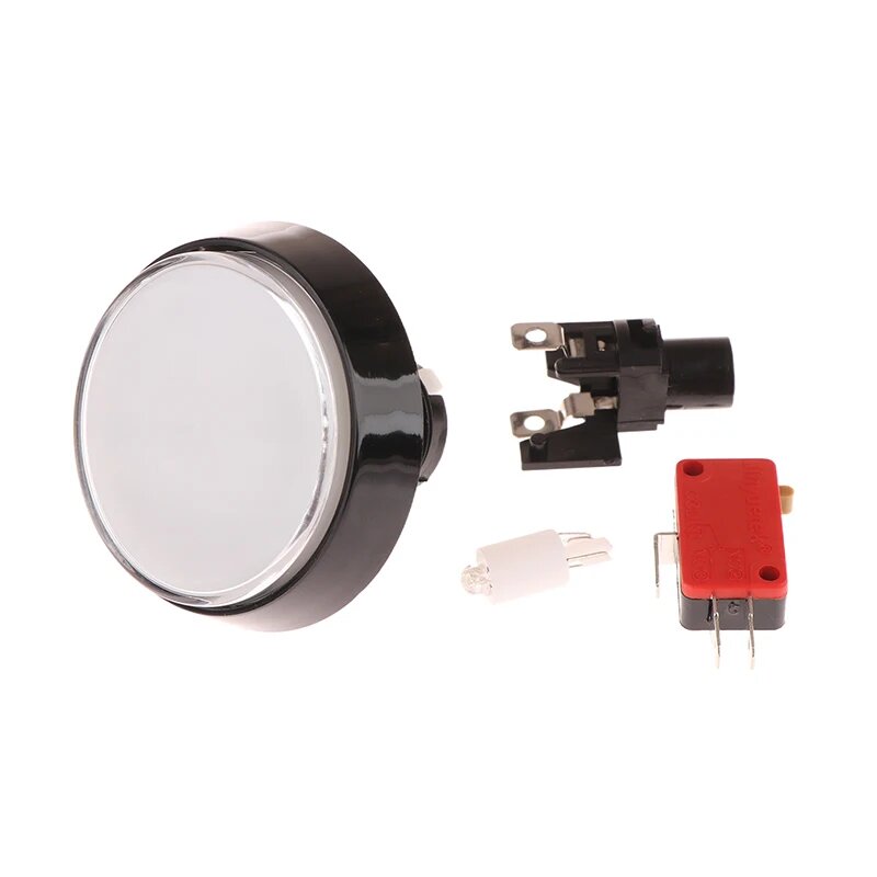 Аркадная кнопка 60 мм LED синяя White
