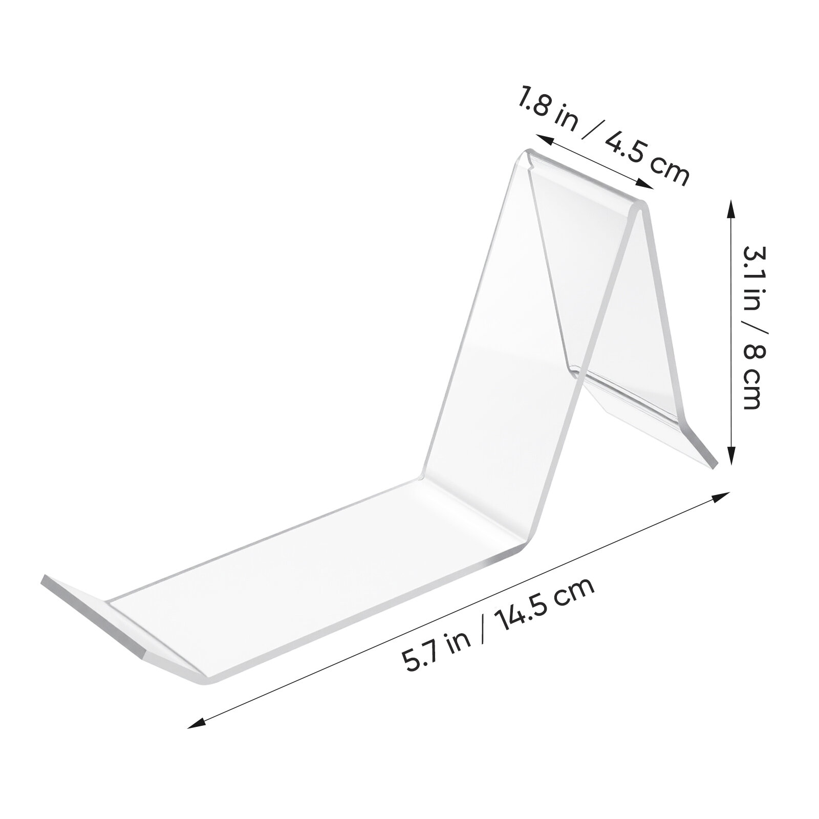 Стойка Для Обуви Из Прозрачного Акрила 6 Штук 14 50X8 00X4 00Cm