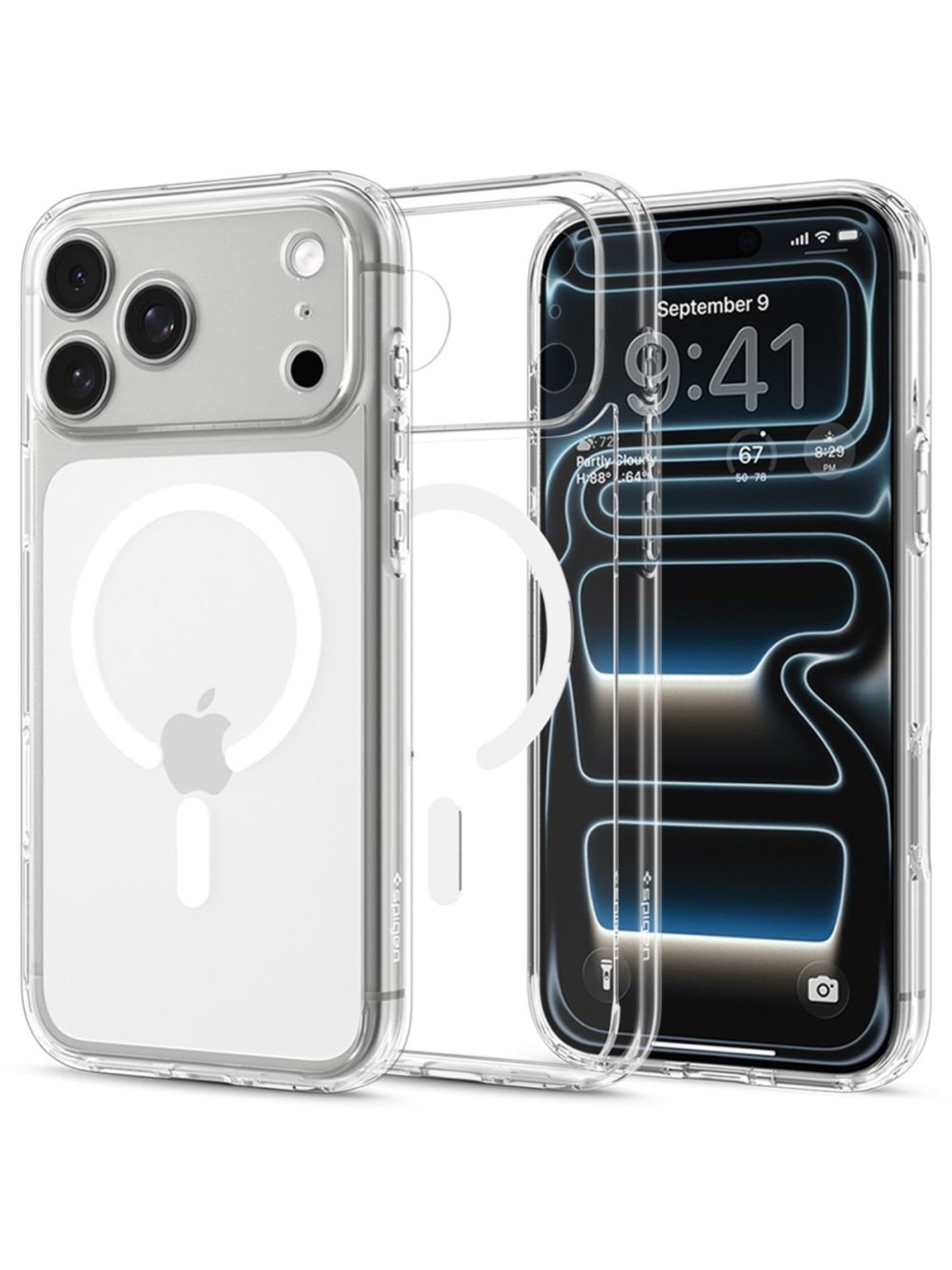 Чехол Spigen на iPhone 17 Pro Max / 18 Pro Max, Ultra Hybrid Mag MagSafe (ACS12118), магнитный, противоударный, бортики для защиты камеры и дисплея