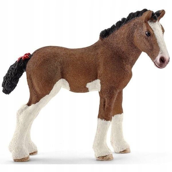 Фигурка Schleich жеребёнок породы Clydesdale 13810, коричневый