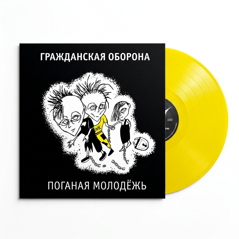 Виниловая пластинка Гражданская Оборона - Поганая молодёжь LP Yellow EU press - Gatefold