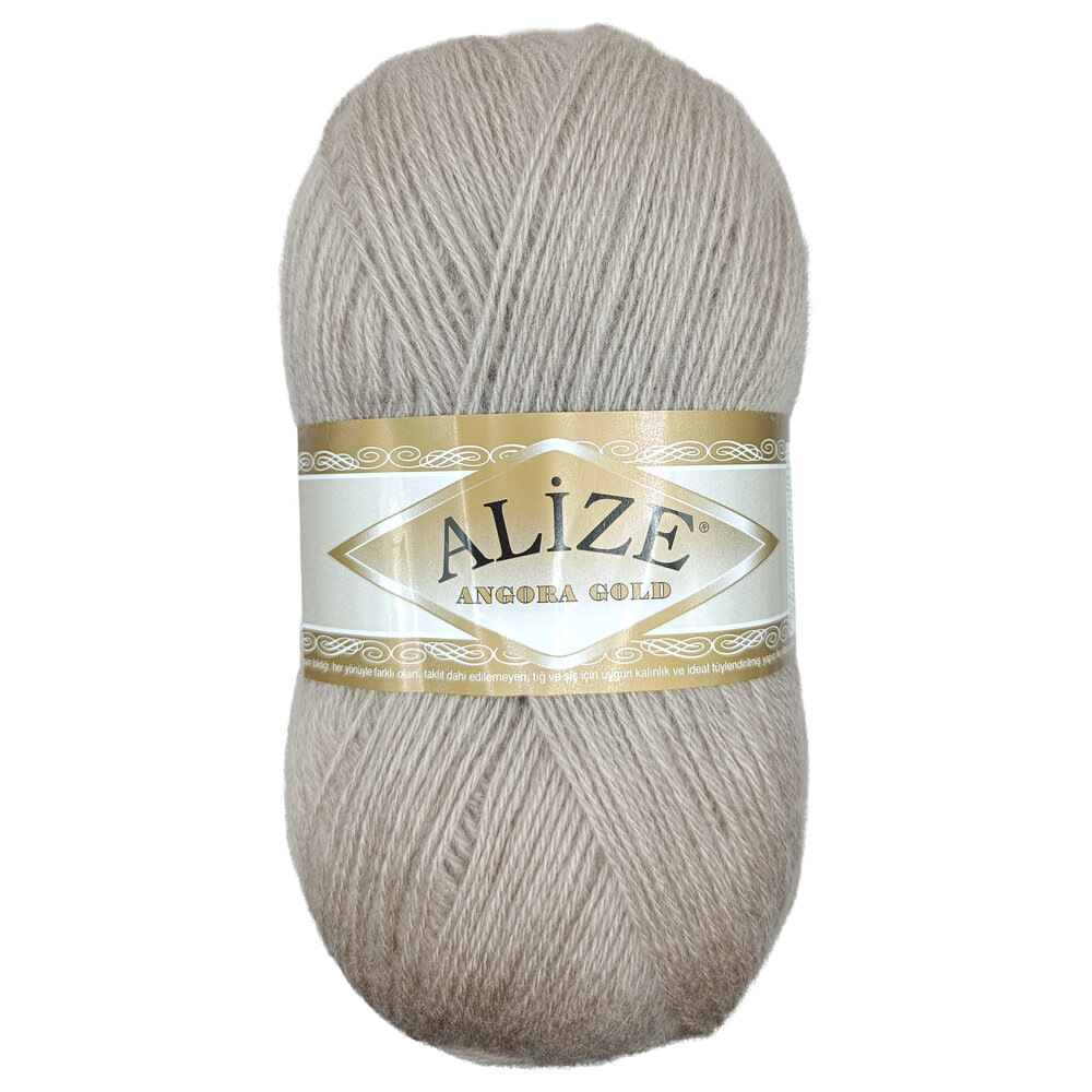 Пряжа для вязания Alize Angora gold 541 норка 100 гр/550 м 20% шерсть, 80% акрил