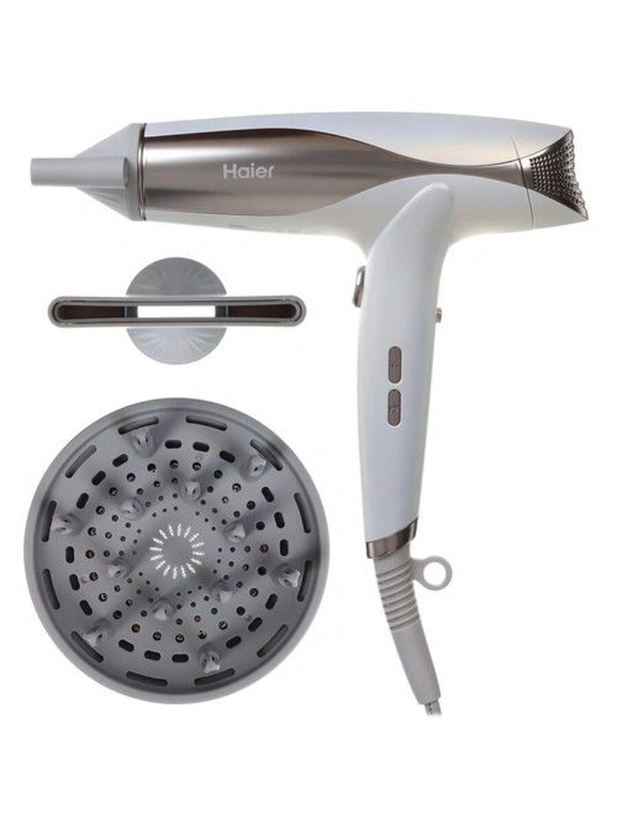 Фен Haier HHD-602 белый/серебристый