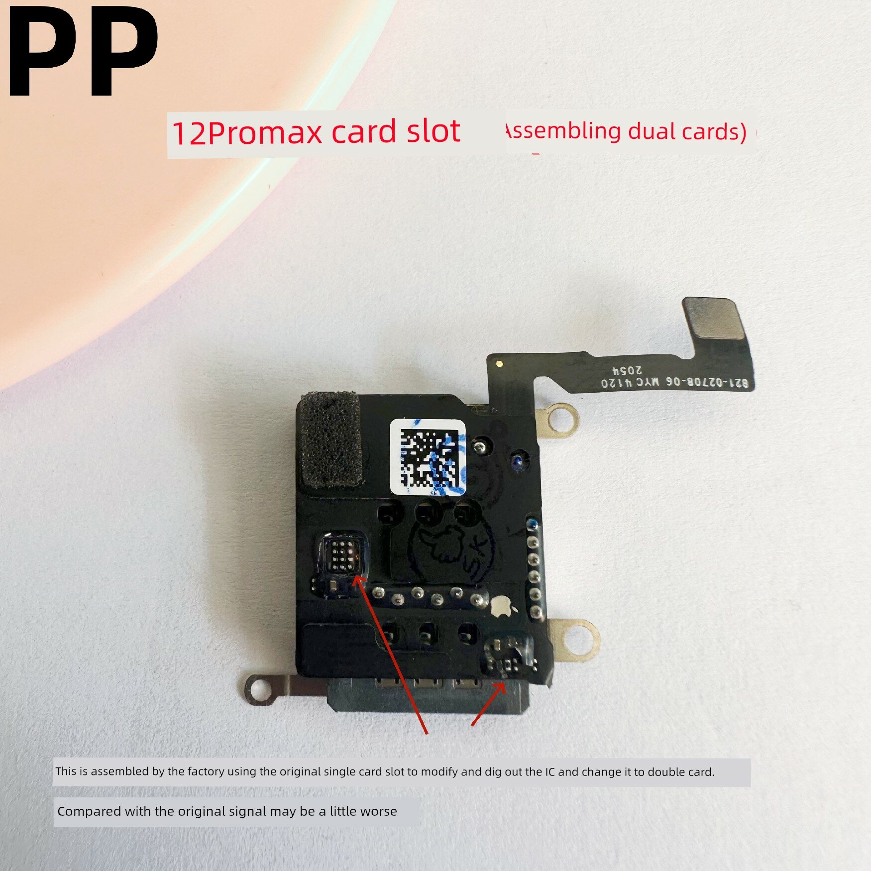 IPhone 12 Pro Max двойной SIM-слот с комплектом сборки, без картриджа, совместимость с iPhone 12 Pro Max