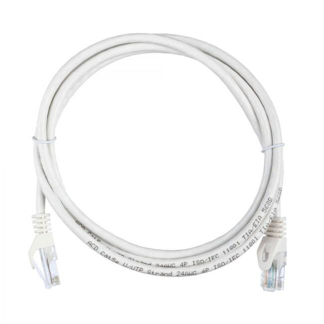 ACD-LPU5C-15W ACD Кабель ACD Патч-корд ACD-LPU5C-15W |ACD-LPU5C-15W| Cat5e UTP 24AWG 4Pair, 7/0.18мм CU Белый, 1.5м, (7 — фото 1