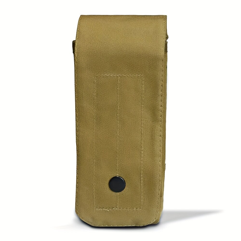 Тактическая сумка на систему MOLLE из полиэстера с камуфляжным рисунком и чёрной застёжкой-кнопкой, органайзер для охоты и рыбалки, цвет: грязно-зеленый