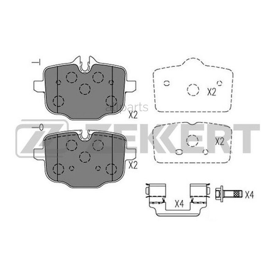 ZEKKERT BS-1324C Колодки торм. диск. задн. (смесь CERAMIC) BMW 5 (F10 F11) 10- 5 (G30 G31 F90) 16- 6 (F06 F12 F13)