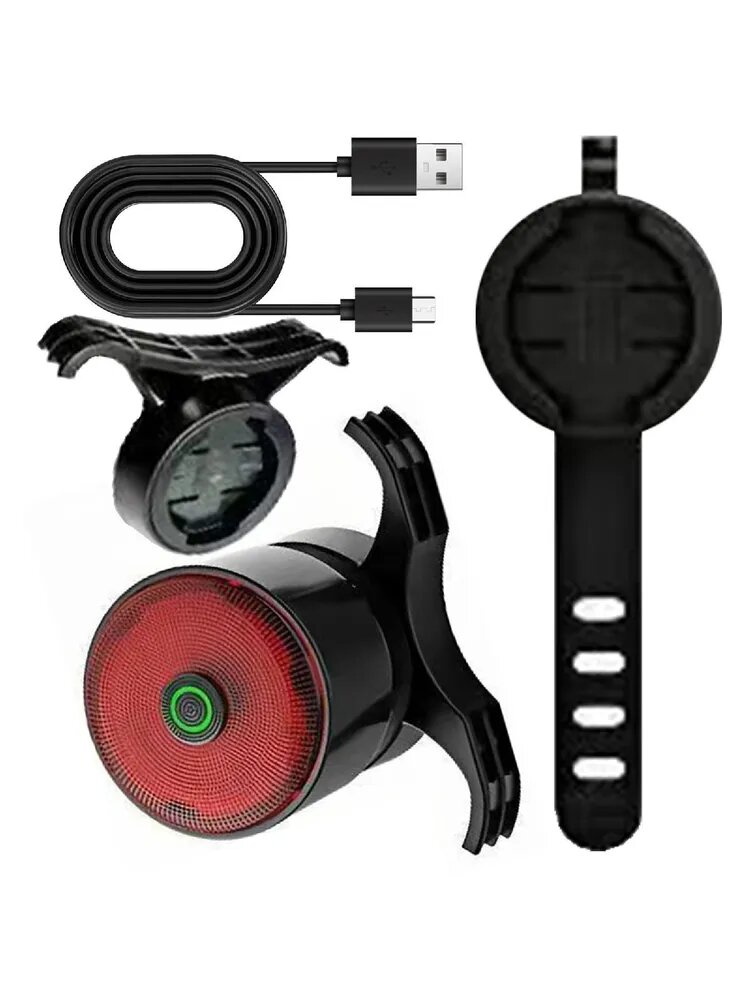 Фонарь задний для велосипеда, USB-зарядка водонепроницаемая, для ночной езды и безопасности на велосипеде