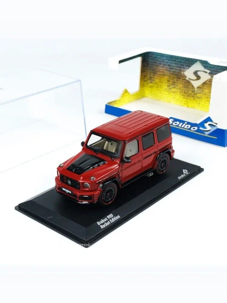 Машинка Solido 1/43 Mercedes-Benz BRABUS WIDESTAR RED 2022 Die-cast Alloy Car scale Model gift toy