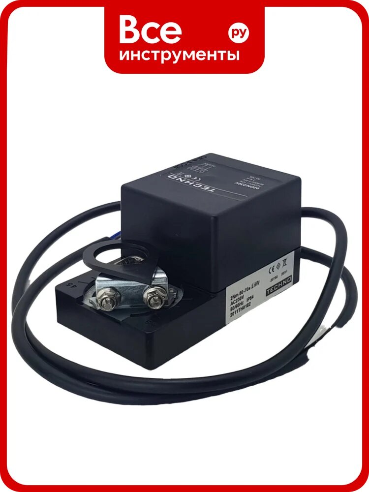 Электропривод реверсивный TECHNO 02DN/24V, 2Nm, 2/3 поз, 24AC/DC 100200
