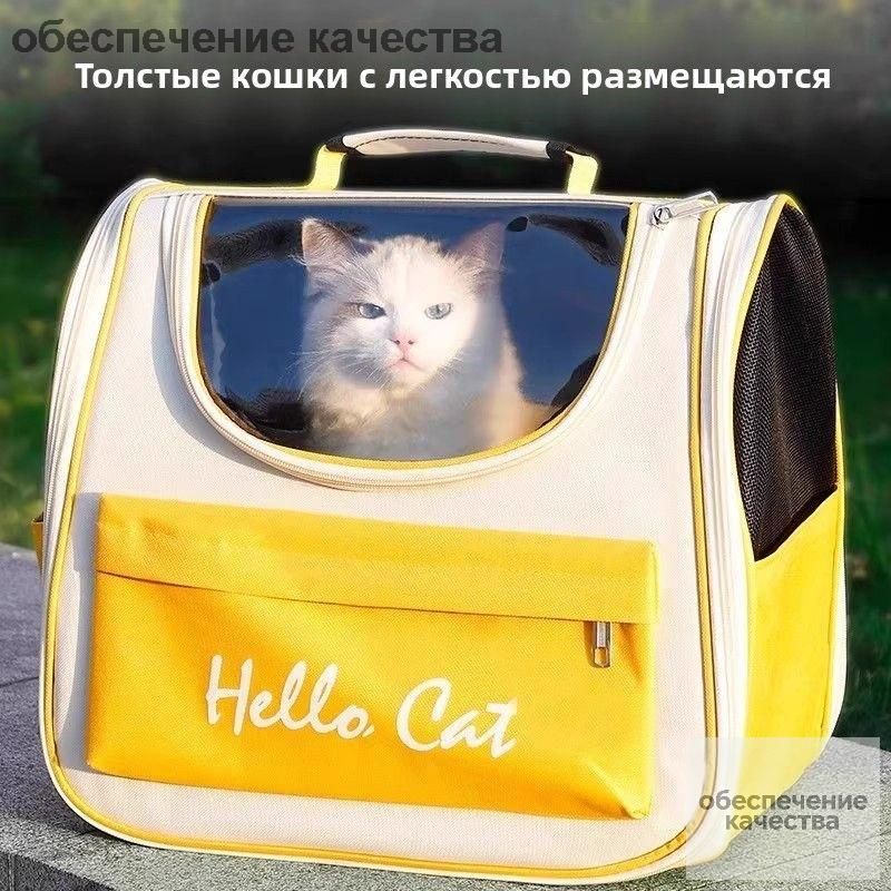 Складная воздухопроницаемая переноска для кошек, портативная для поездок