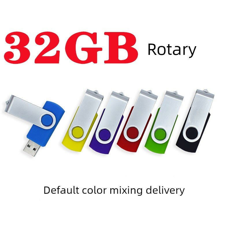 32GB USB-флешка официальная модель с вращающимся механизмом компактное хранение для офиса и бизнеса