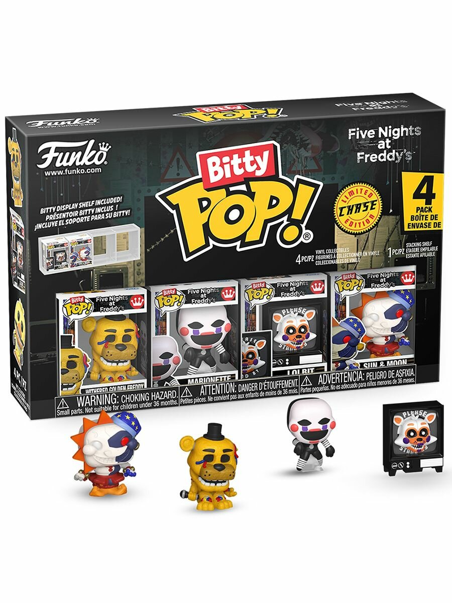 Набор Funko Bitty POP: Five Nights at Freddy's Season 2 - Freddy, Marionette, Lolbit, Nightmare Bonnie 4 шт. (92956) (2,5 см)