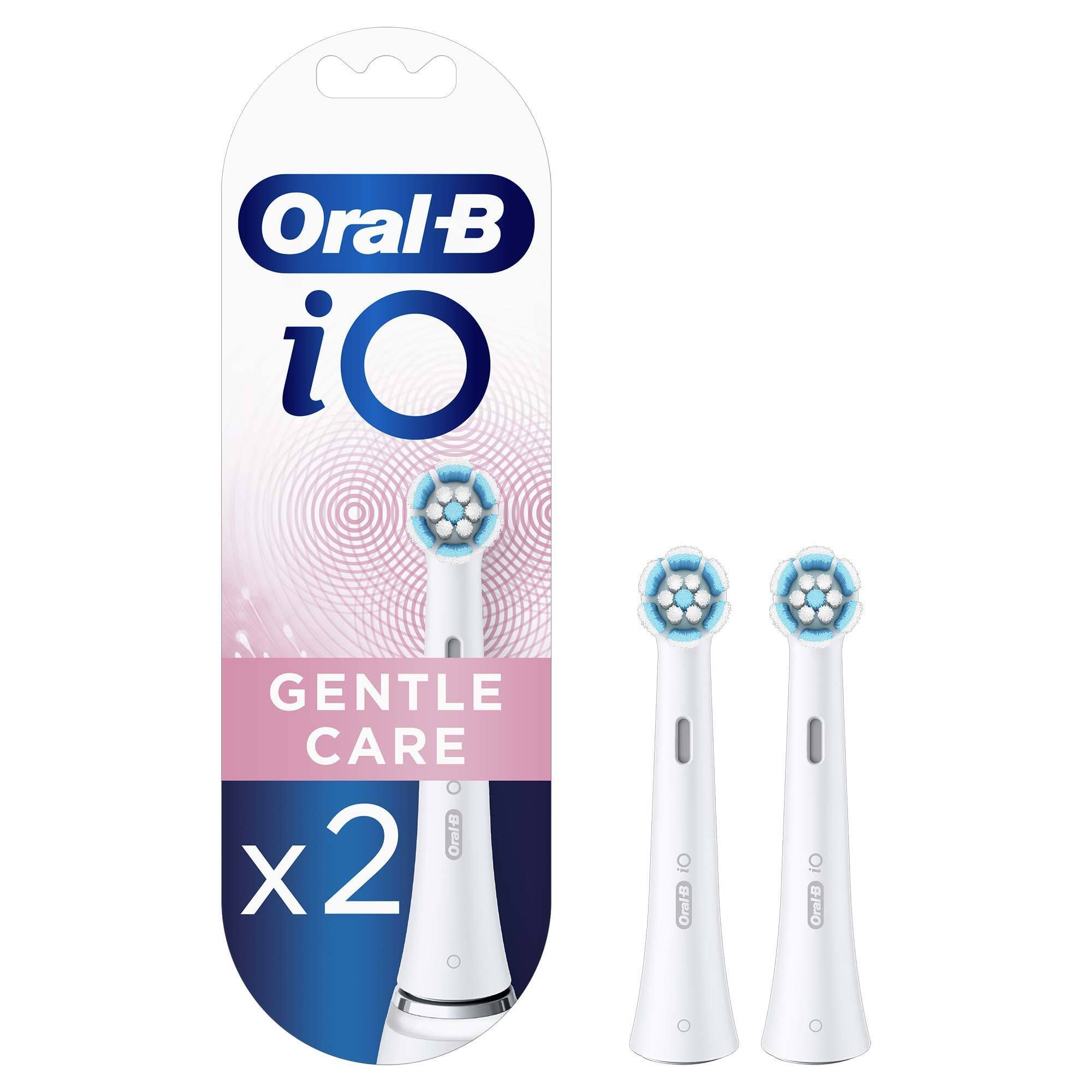 Oral-BOral-B iO Gentle Care, белые сменные насадки для зубных щеток, 2 шт
