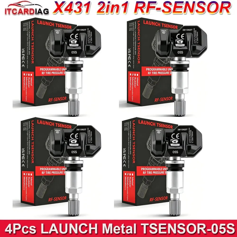 LAUNCH LTR-05 4шт. алюминиевые датчики TPMS