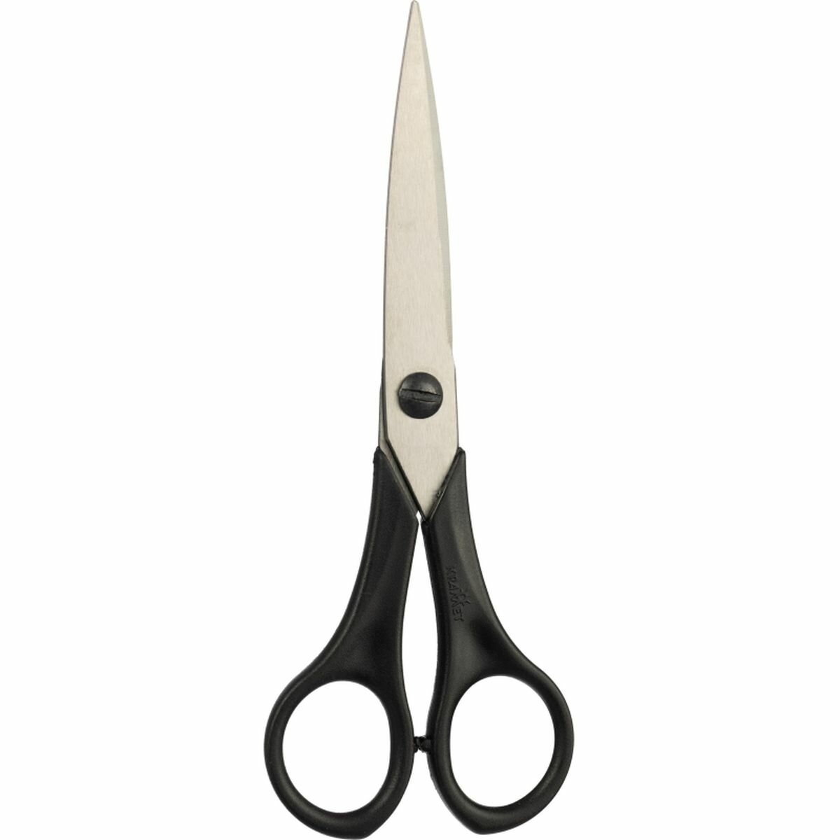 Ножницы Крамет 160мм, симметричные ручки, soft touch, черные (Н-088), 10шт.