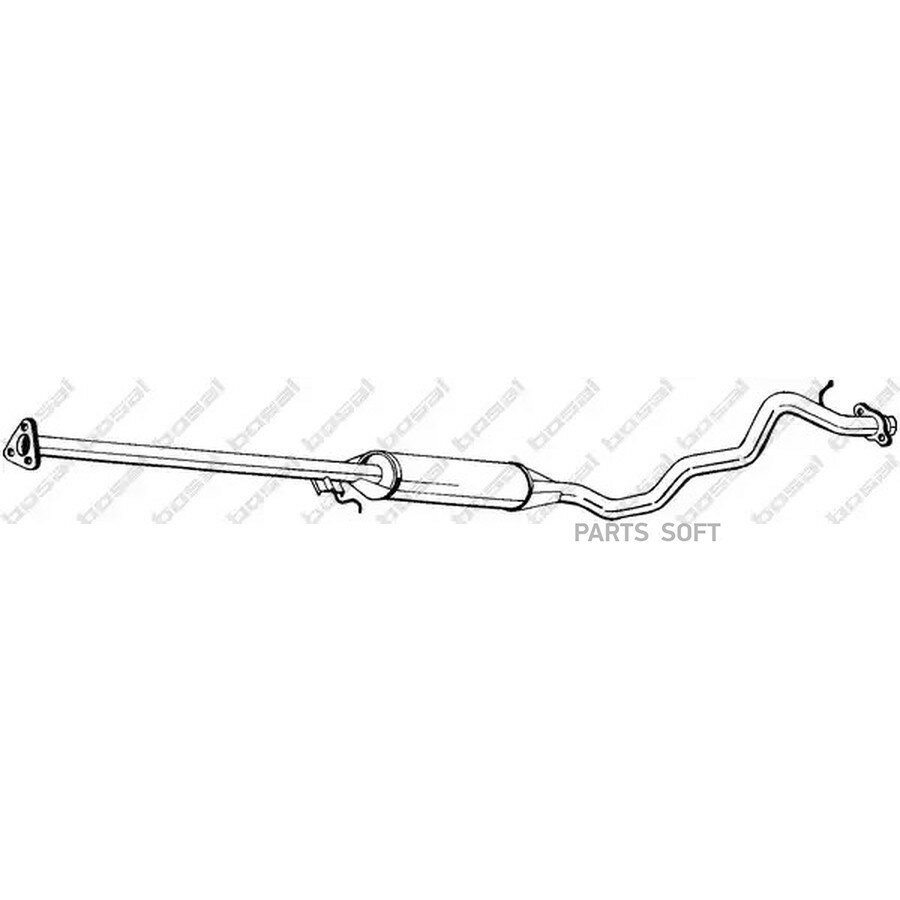 Глушитель HONDA CR-V (95-02) (2.0) средняя часть BOSAL от официального дистрибьютора, BOSAL, артикул 292197