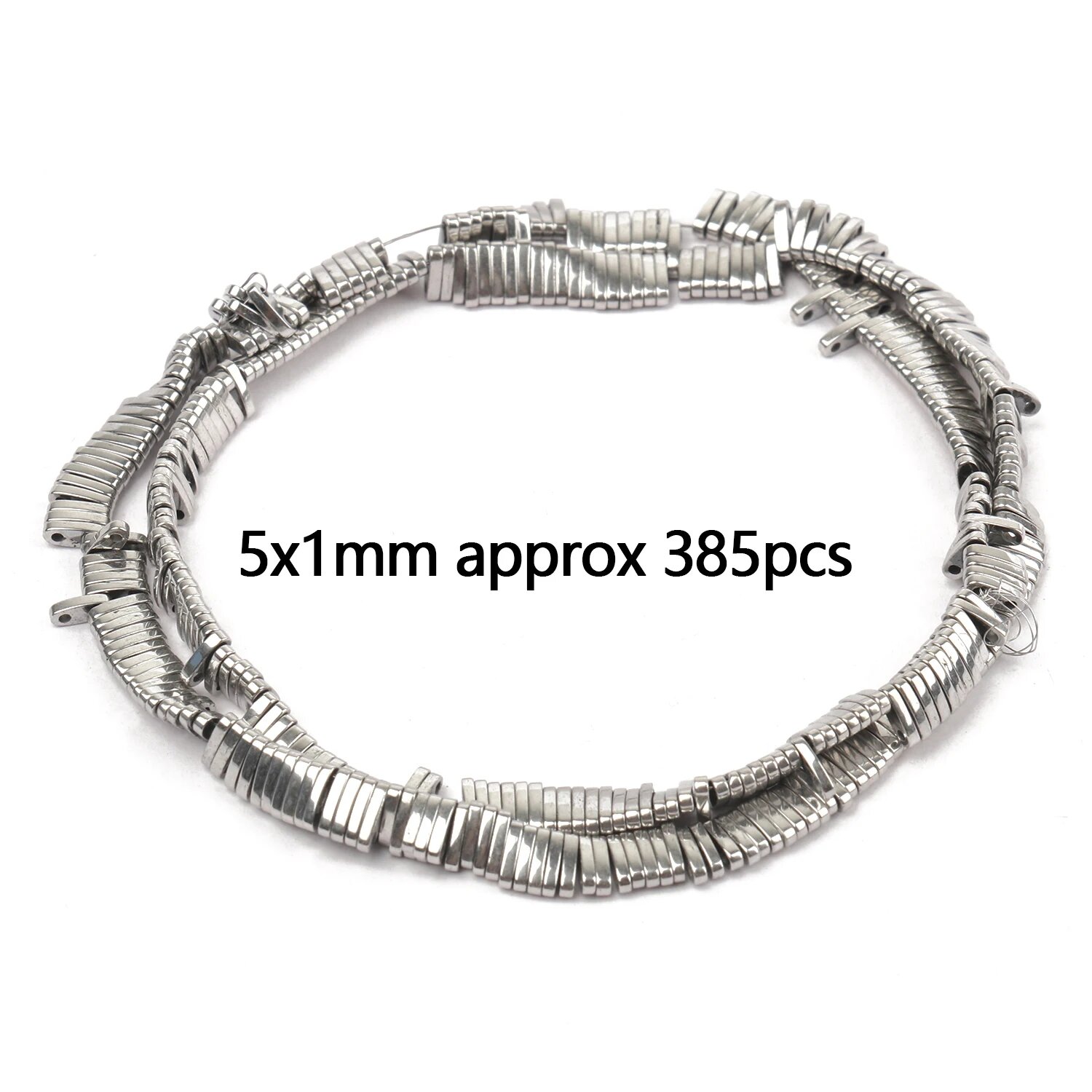 Гематитовые бусины TANANTA белые для ювелирных изделий type14-5x1mm