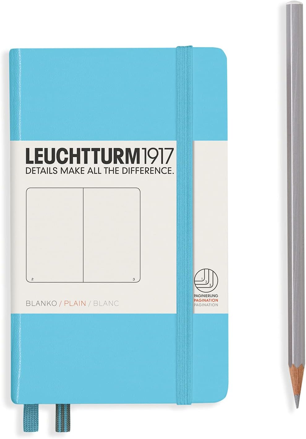 Блокнот Leuchtturm1917 формат А6, пустой, 187 страниц, цвет Ice Blue