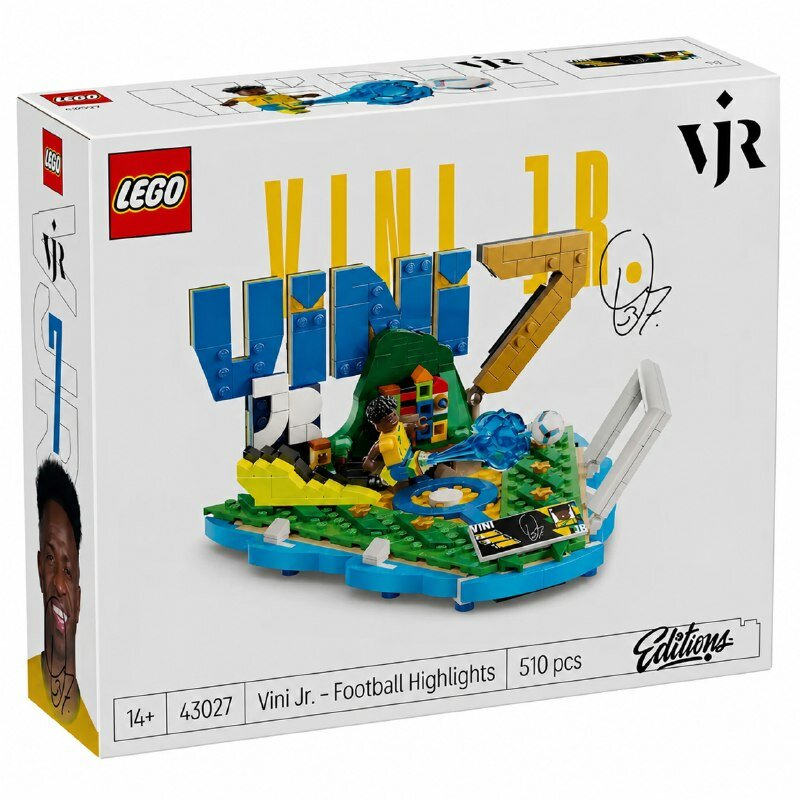 Конструктор LEGO Editions 43027 Винисиус Жуниор – Футбольные моменты, 510 дет.