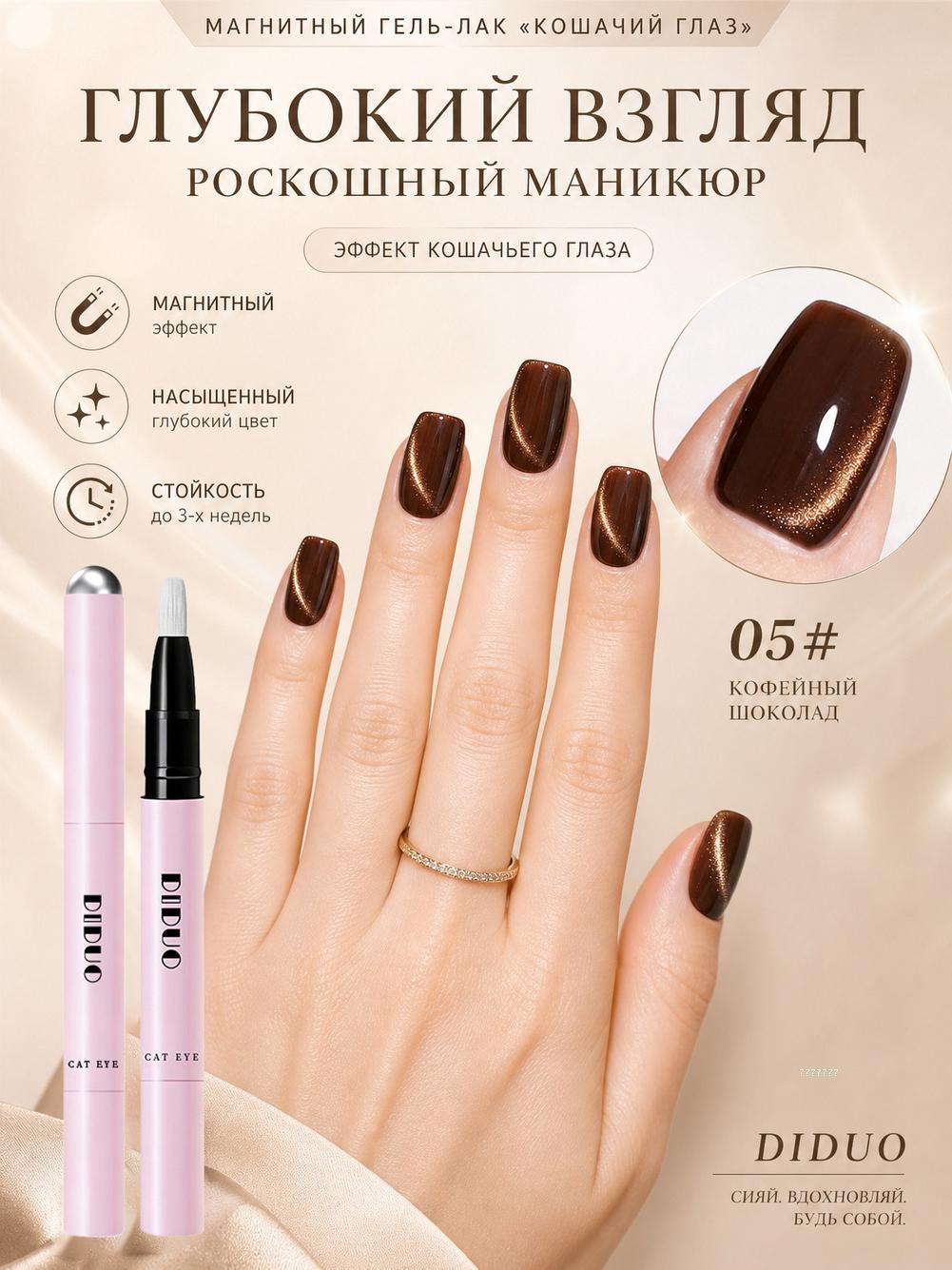 Магнитный гель-лак для ногтей Кошачий глаз в маркере ручка для маникюра