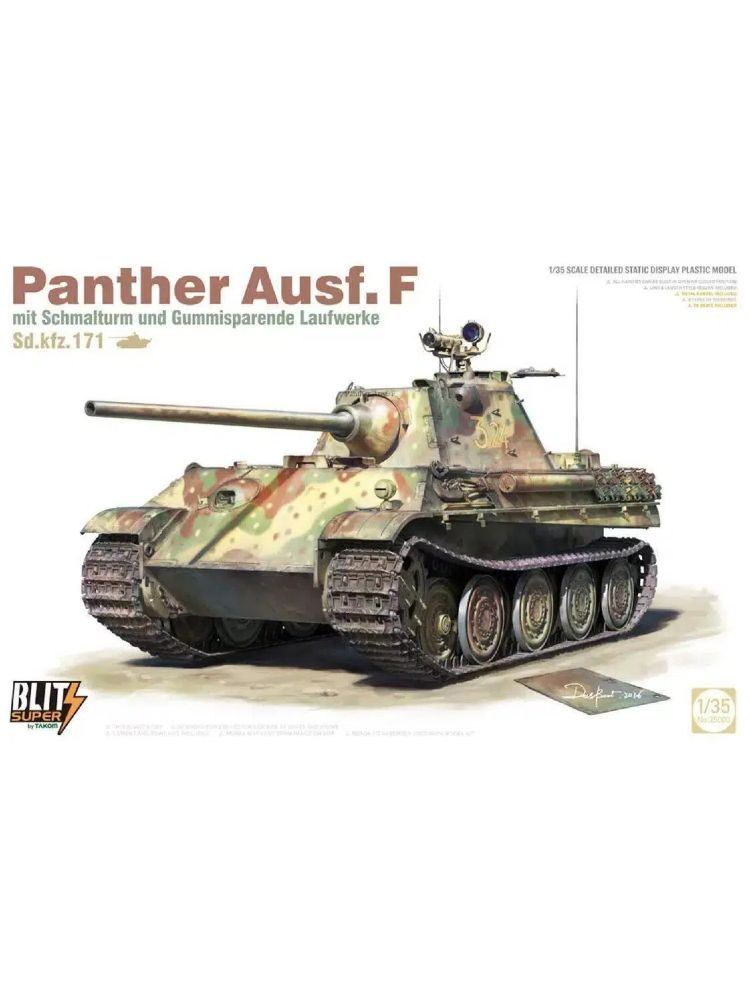 TAKOM 35003 1/35 PANTHER Ausf.F Sd. Kfz.171 Schmalturm Tank сборная модель