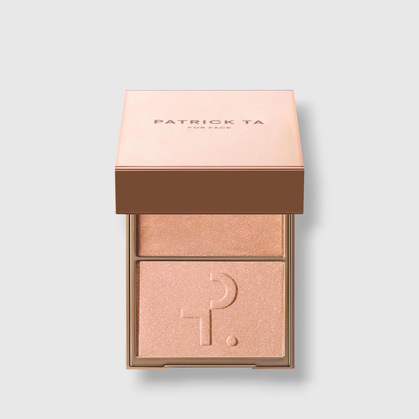 PATRICK TA Палетка хайлайтеров Major Glow Creme & Powder Light Reflecting Translucent Highlighter Duo (Daddy)
