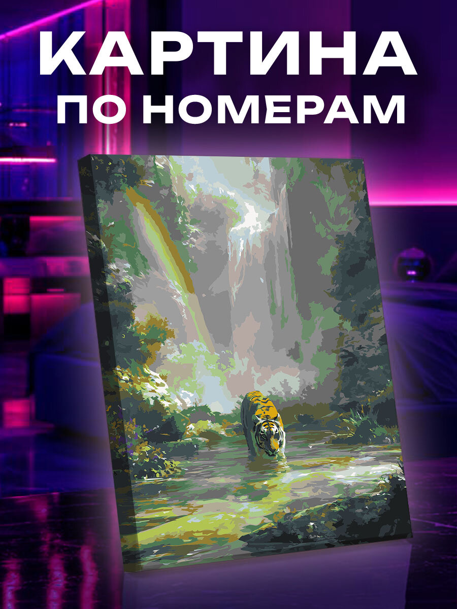 Картина по номерам Тигр