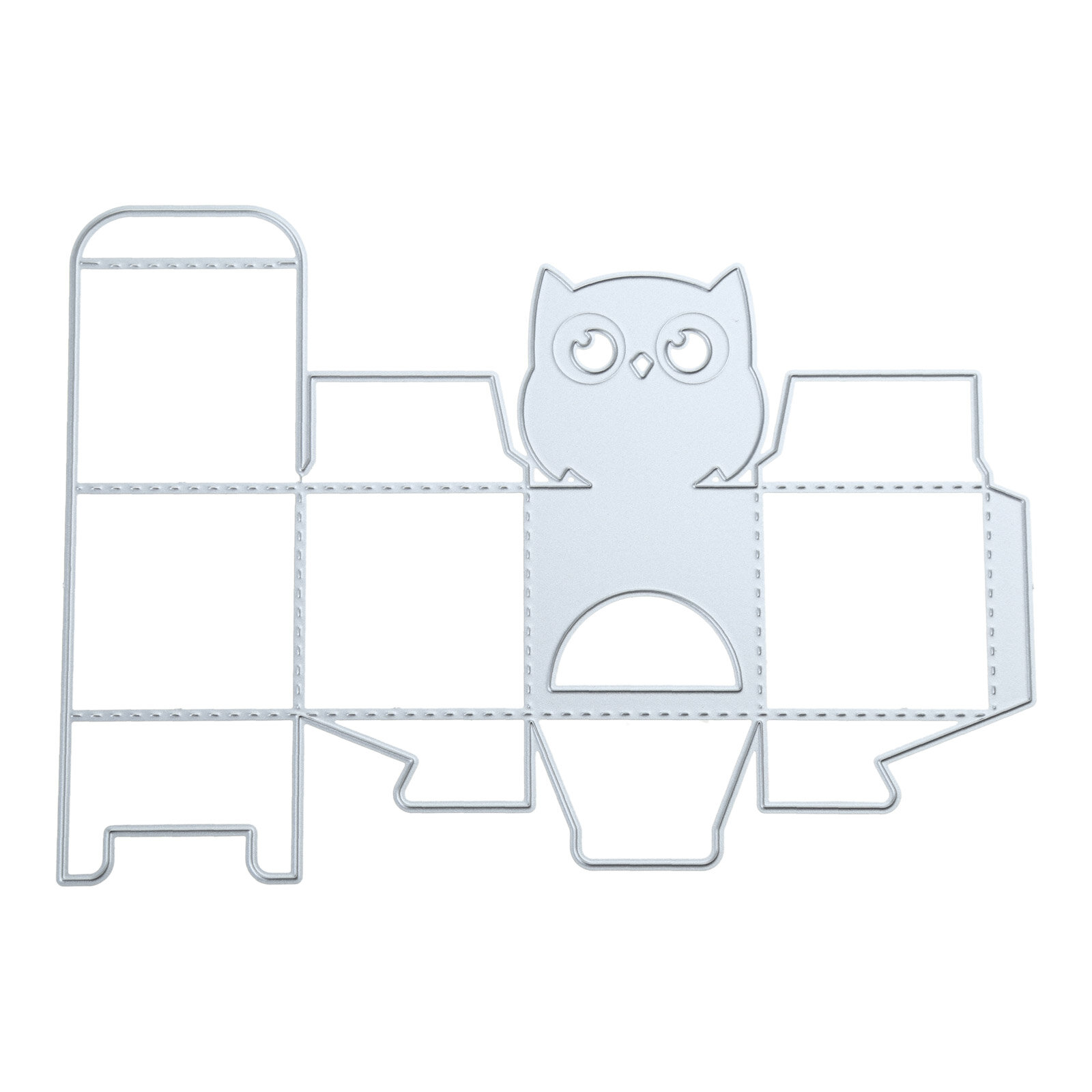 Симпатичная сова 3D коробка конфет металлический трафарет