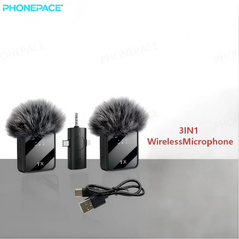 PHONEPACE Беспроводной петличный микрофон 2шт