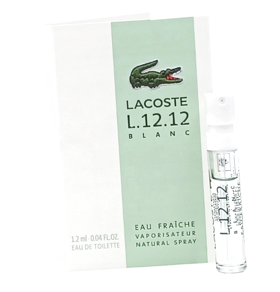 Пробник мужского парфюма Лакост Бланк О Фреш 1.2 мл / Lacoste L 12 12 Blanc Eau Fraiche