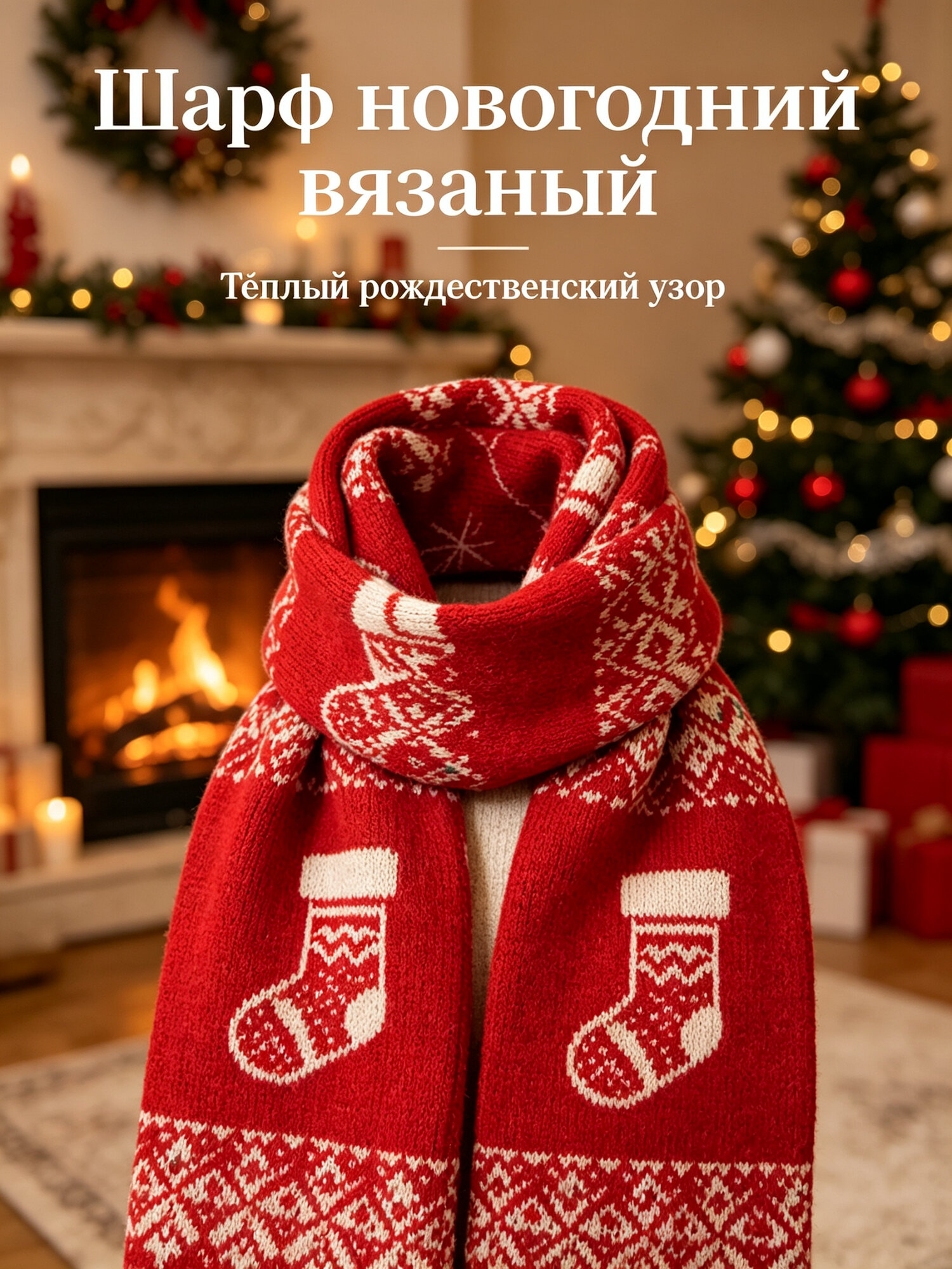 Шарф XW Home Новогодняя серия для женщин