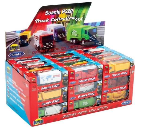 Игрушечная машинка Welly Scania, 1/102