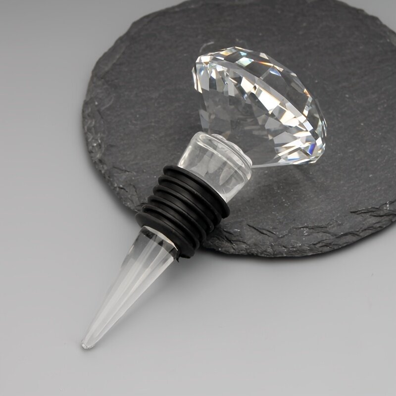 Пробка для винной бутылки модели Diamond, алмазного дизайна, герметичная и пылезащитная, для красного вина