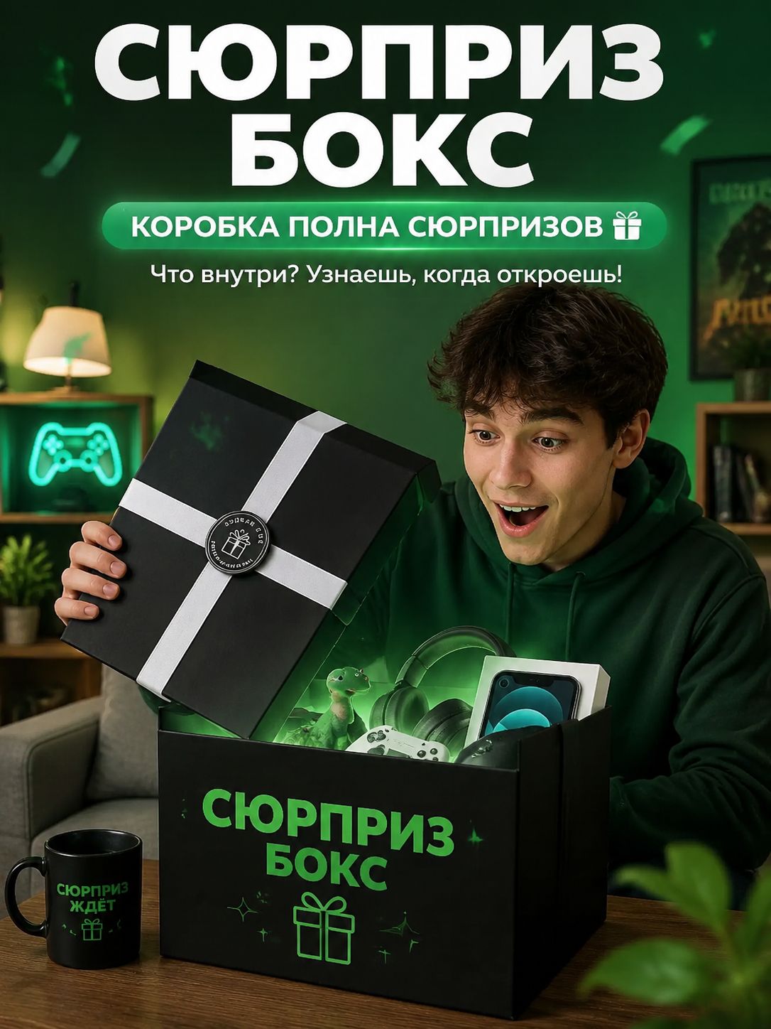 Сюрприз-бокс белый Сюрприз-бокс