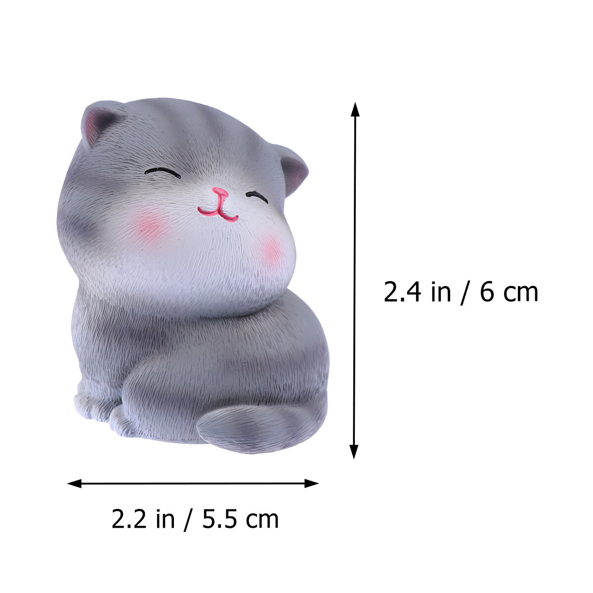 Lovely Cat Resin Crafts Декоративные Элементы Для Стола И Комнаты Многоцветный Размер 1