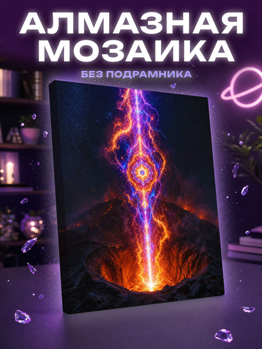 Алмазная мозаика Мандала вулканической энергии