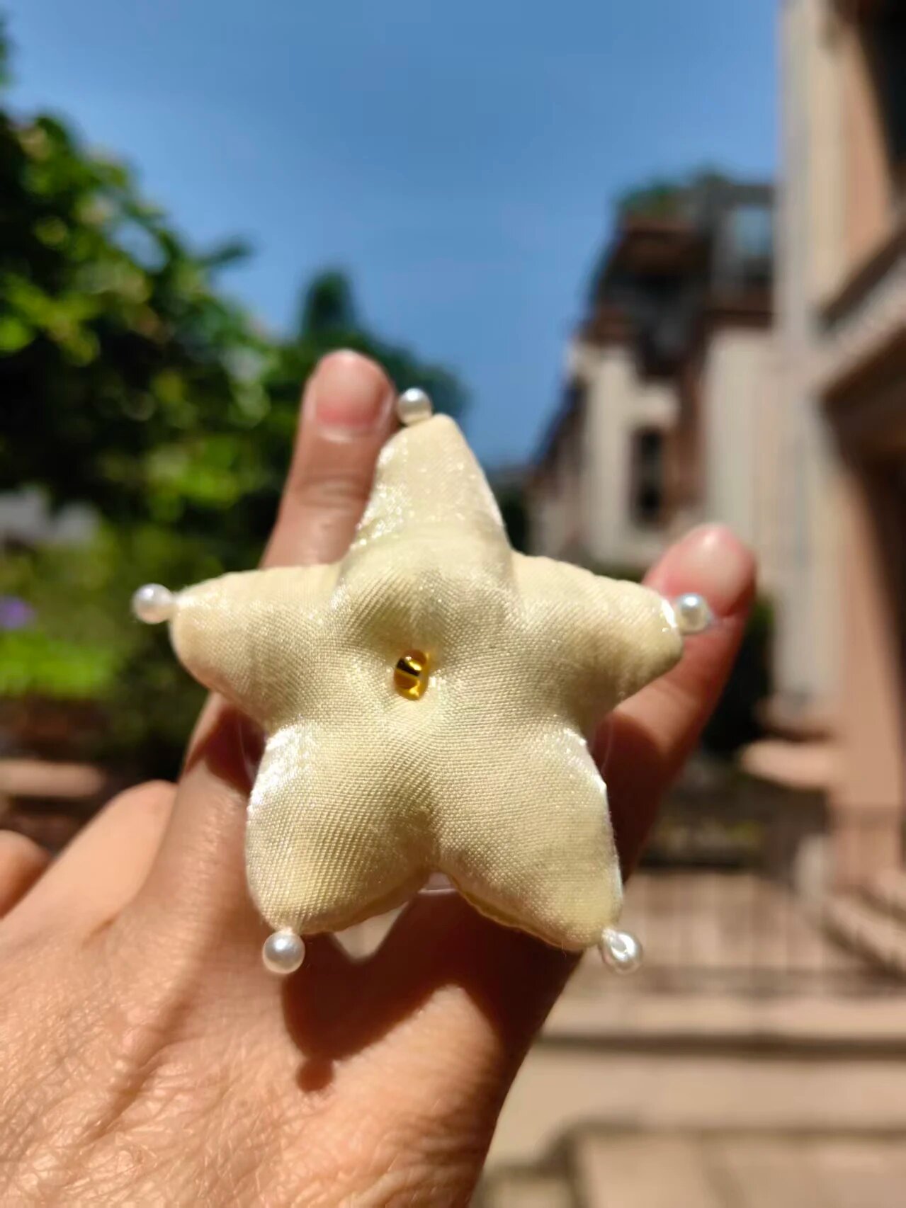 Держатель для мобильного телефона Y2K Plush Five-Pointed Star Griptok, Желтый, Желтый, Yellow