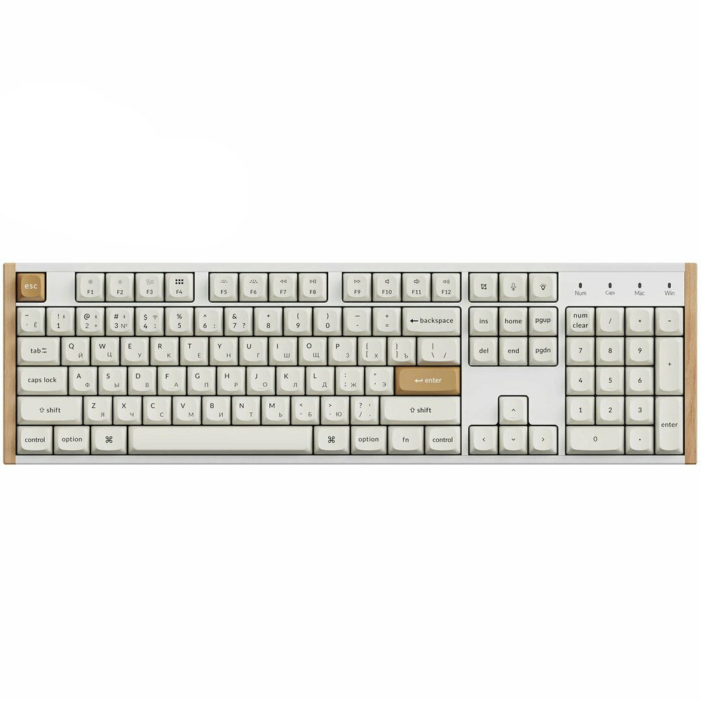 Клавиатура Keychron K10 HE RGB Magnetic Nebula Switch Hot-Swap белый (K10H-Q1-RU)