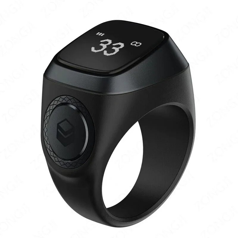 IQibla Smart Zikr Ring E01 20, Black Gray — фото 1