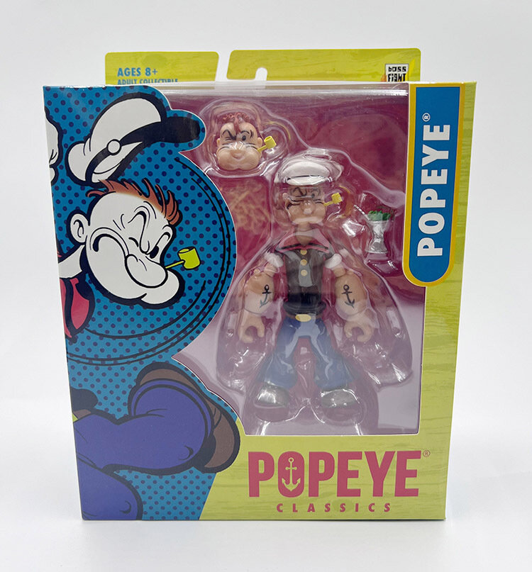 Классическая анимационная периферия Popeye Popper 6-дюймовая модель фигурки