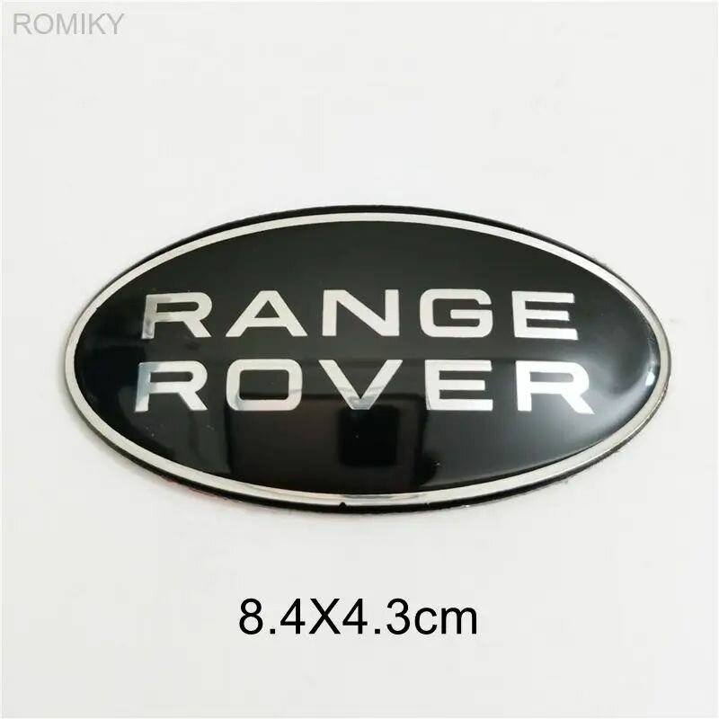 Логотип передней решетки или заднего багажника для Land Rover Range Rover Discovery Defender Freelander Evoque, Изменить наклейку на обратной стороне-8.4cm Range Rover