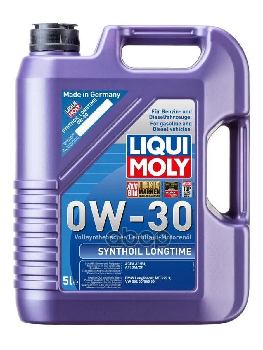 LIQUI MOLY Liquimoly 0W30 Synthoil Longtime (5L)_ Мотор! Син