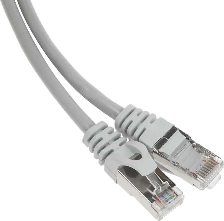 Патч-корд CABLEXPERT PP22-10M литой (molded), FTP, кат.5E, 10м, 4 пары, 26AWG, алюминий омедненный, многожильный, серый